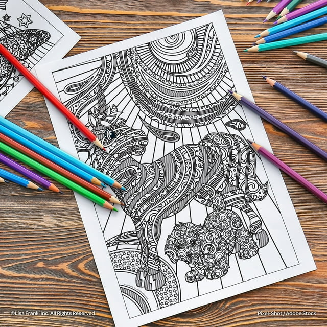 LISA FRANK Craft - Libro Avanzado para Colorear - Lovely Kids Costa Rica