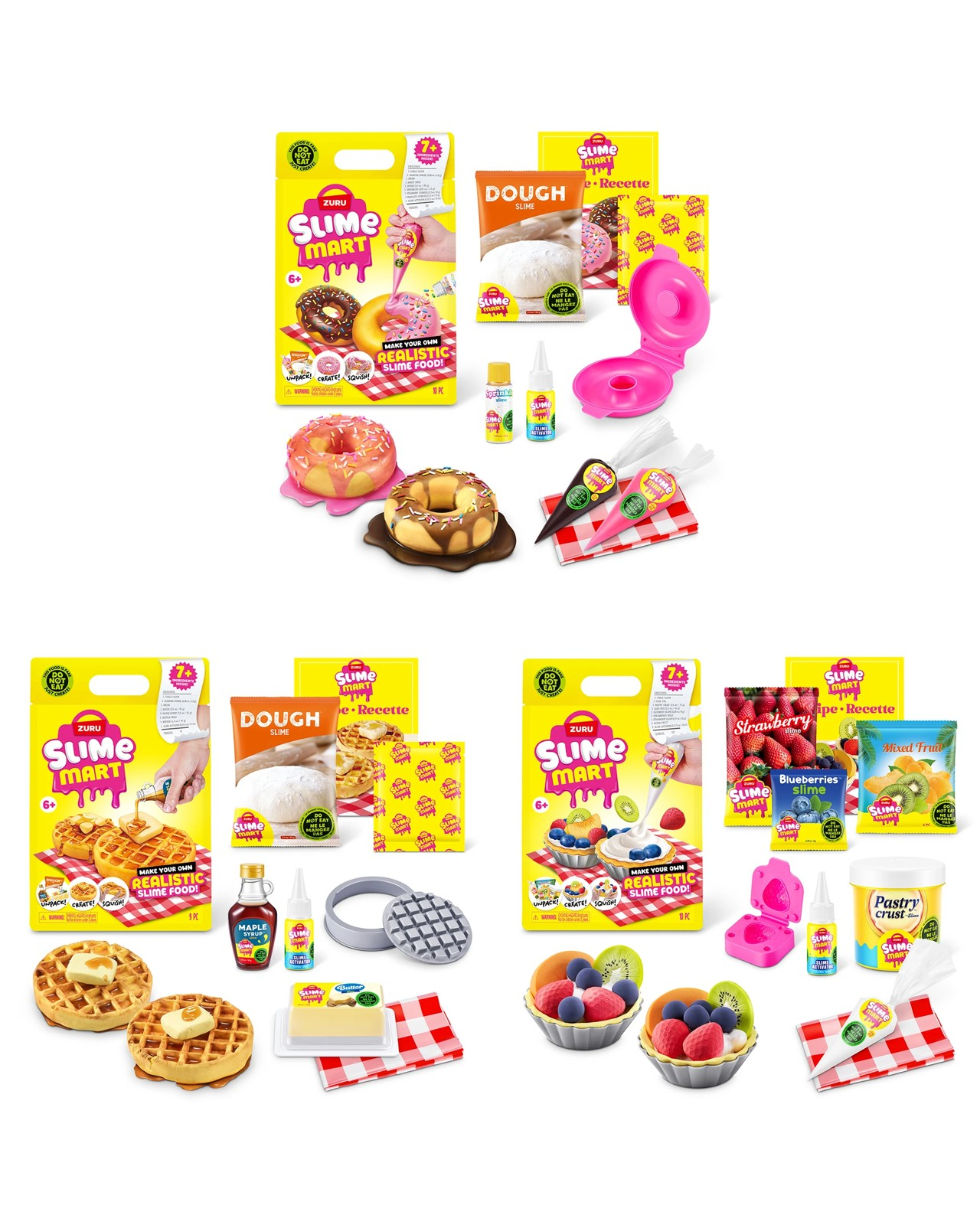 SLIME MART Realistic - Set de Juego Bolsa de Compras Postres TARTAS de ...